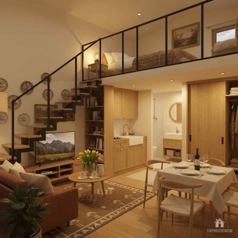 Cozy Loft Tiny House With Warm Wooden Interior Tiny House Wow